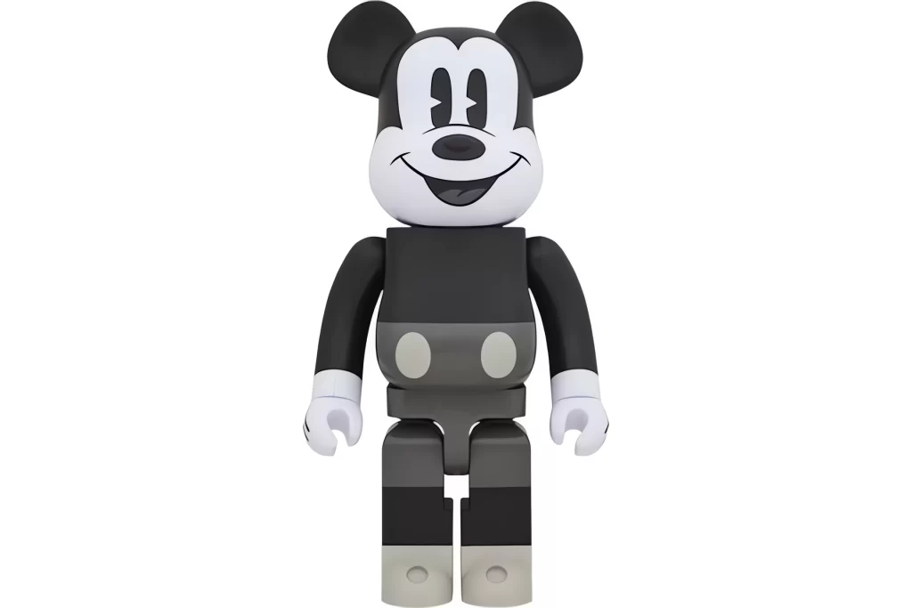 Bearbrick x Disney Mickey Mouse B&W Version 1000% Multi Toy