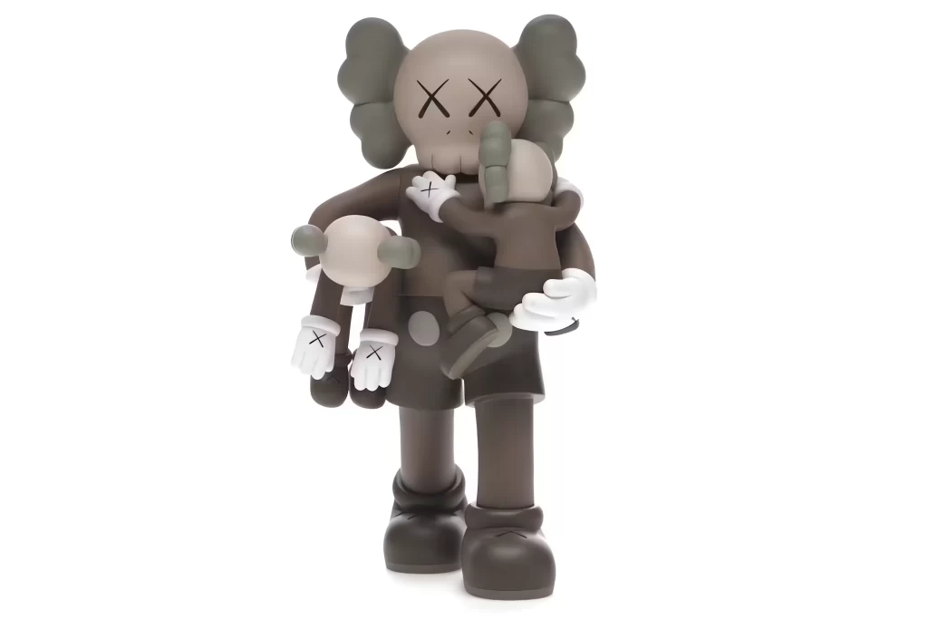 KAWS Clean Slate Vinyl Figure Brown Toy