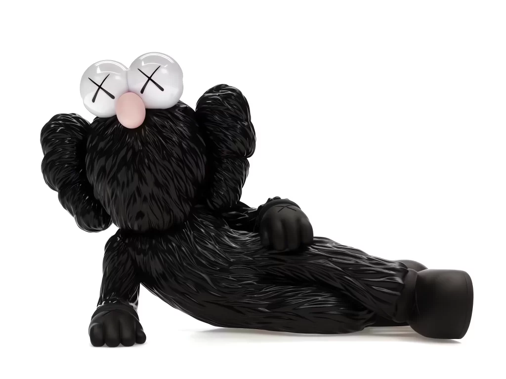 KAWS TIME OFF Vinyl Figure Black Toy